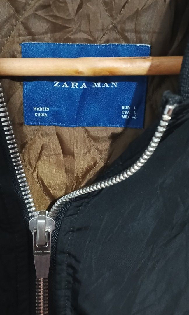 ZARA man Quilted (inner part) bomber jacket on Carousell