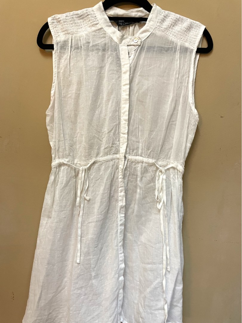 ZARA TRF Collection Linen Soft Top, Women's Fashion, Tops, Blouses on ...