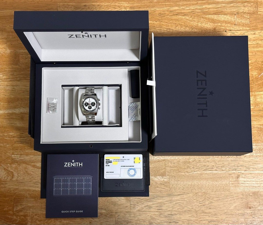 Zenith Chronomaster Revival El Primero A384 Full Set MINT CONDITION ...
