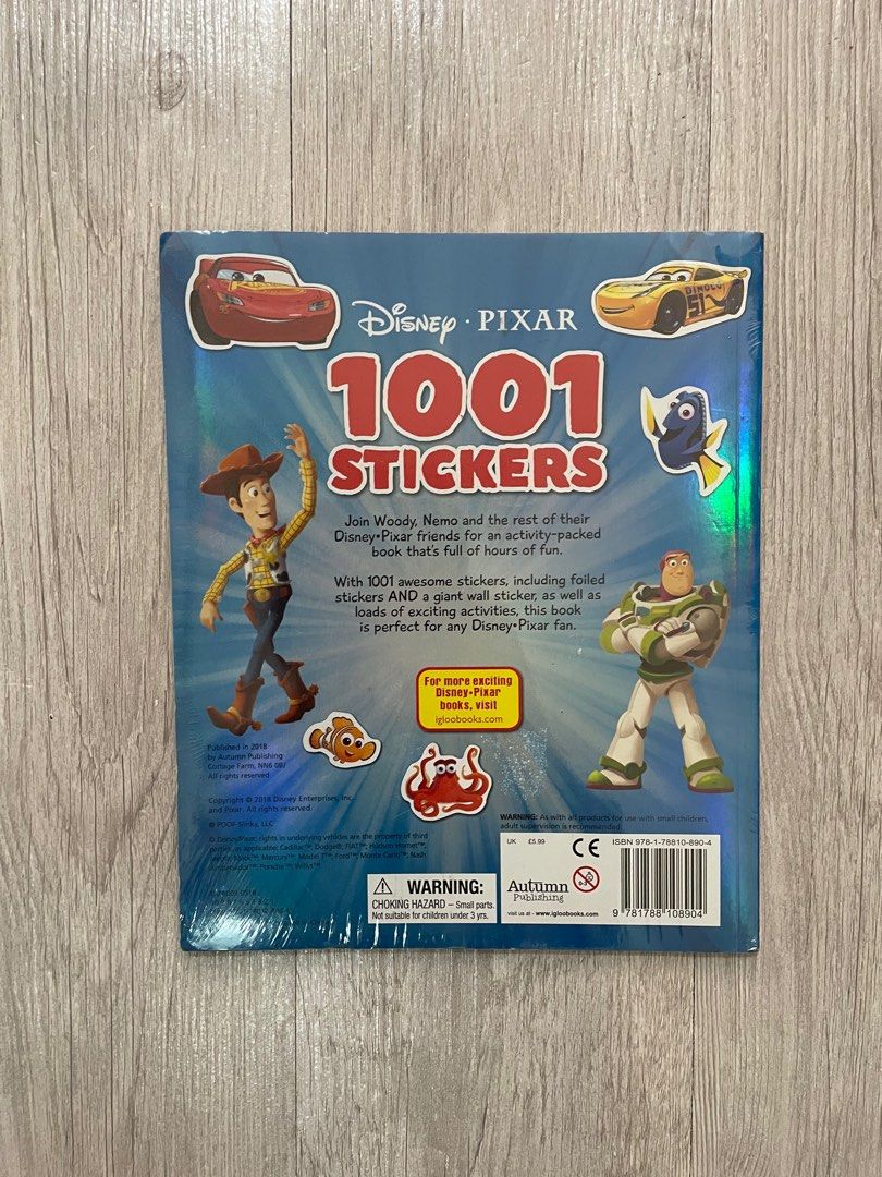1001 Stickers Disney: Disney Pixar Mixed: 1001 Stickers, Hobbies & Toys ...