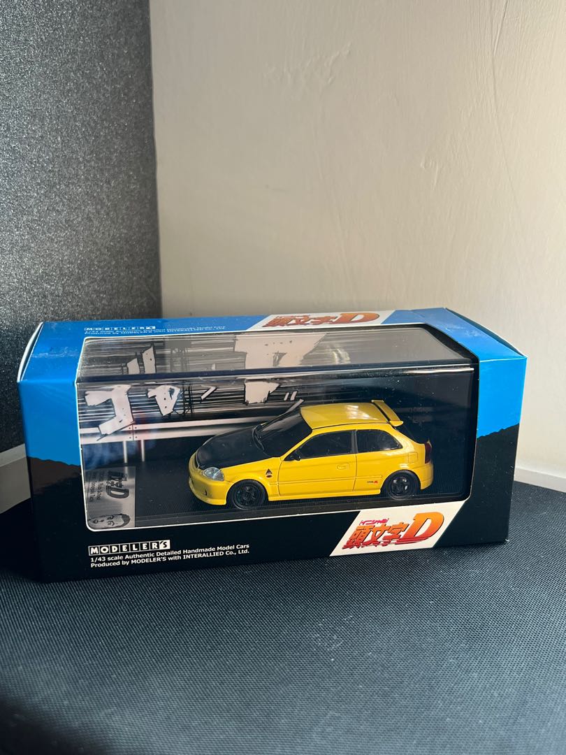 1/43 MODELER'S MD43219 INITIAL D HONDA CIVIC TYPE R EK9 model car, 興趣及 ...