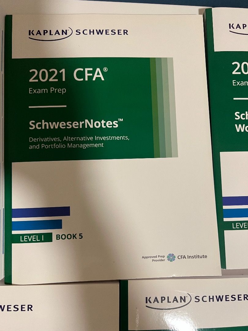 2021 CFA Level 1 - Kaplan SchwenserNotes (10 books) (no markings, as ...