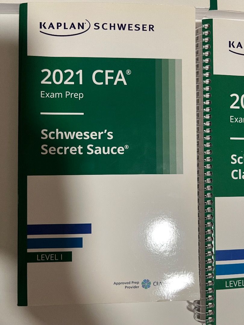 2021 CFA Level 1 - Kaplan SchwenserNotes (10 books) (no markings, as ...
