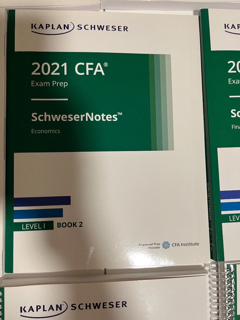 2021 CFA Level 1 - Kaplan SchwenserNotes (10 books) (no markings, as ...