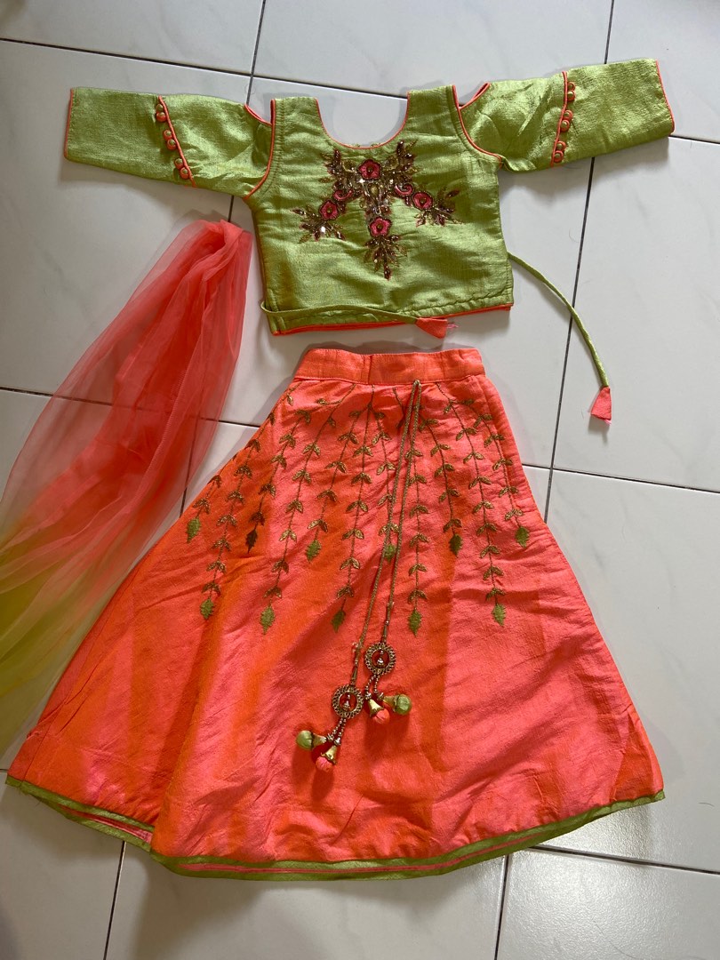 2-3 years old Girl Lengha / Indian costume, Babies & Kids, Babies ...