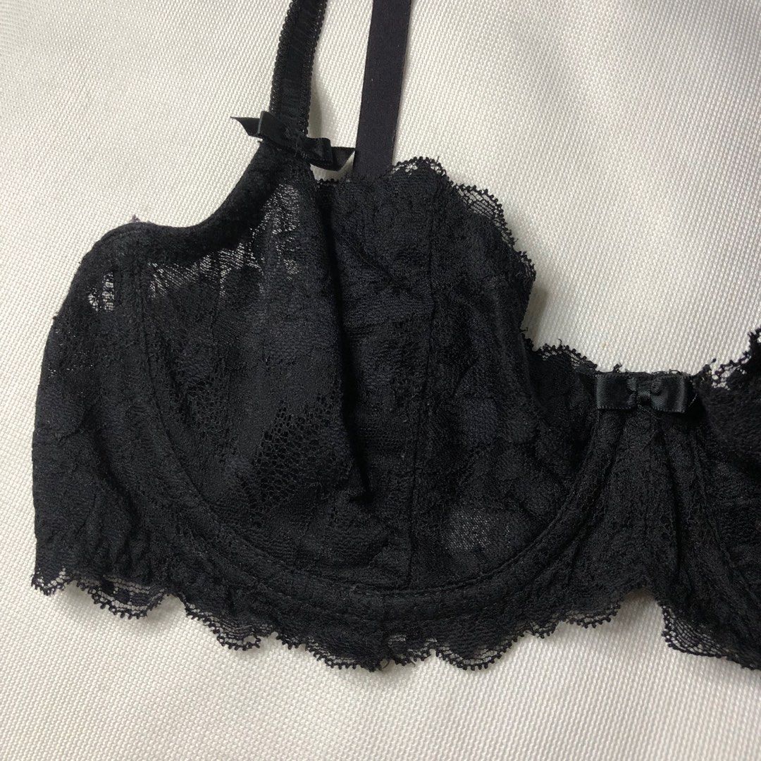 32/34B Change Lingerie Sheer Lace Bra on Carousell