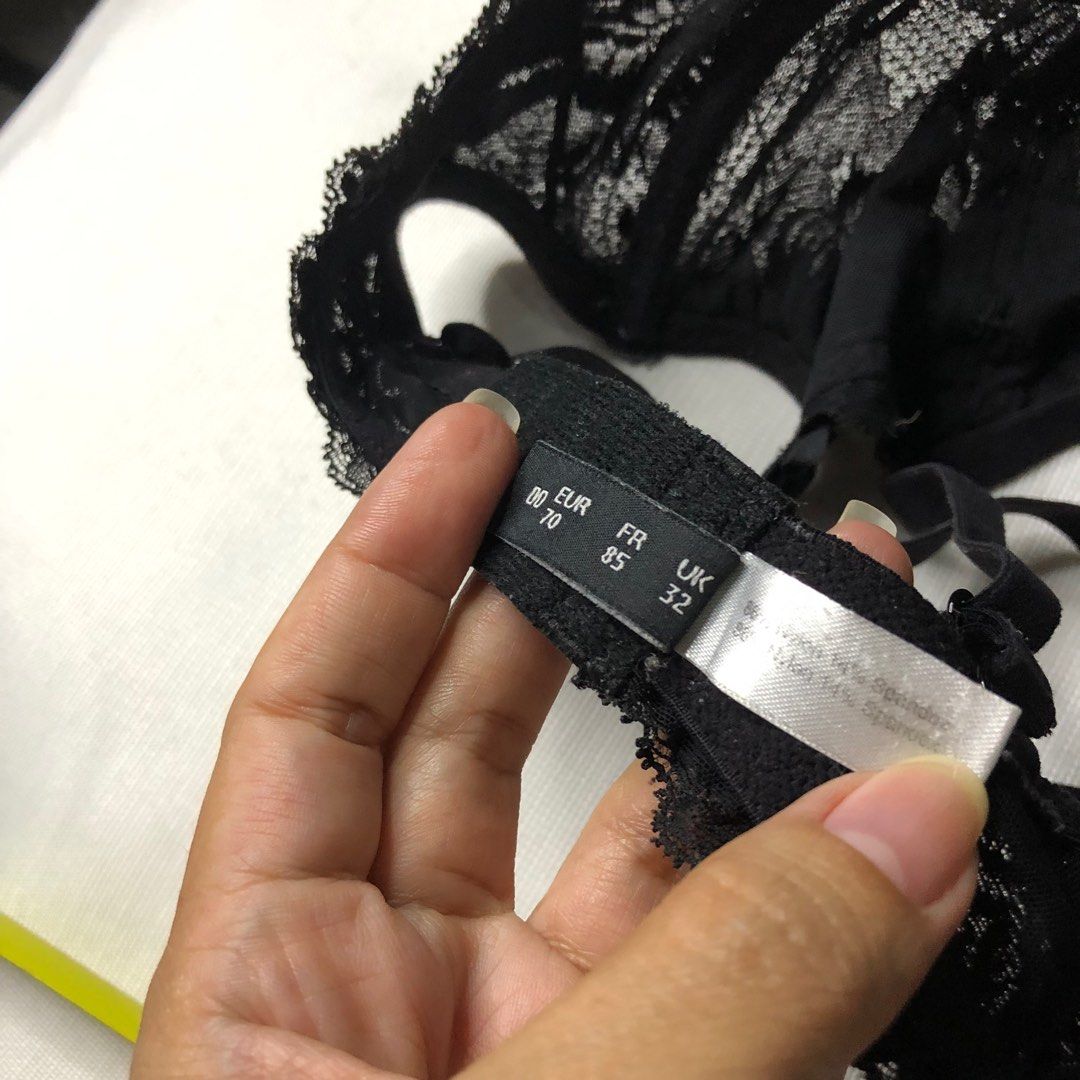 32/34B Change Lingerie Sheer Lace Bra on Carousell