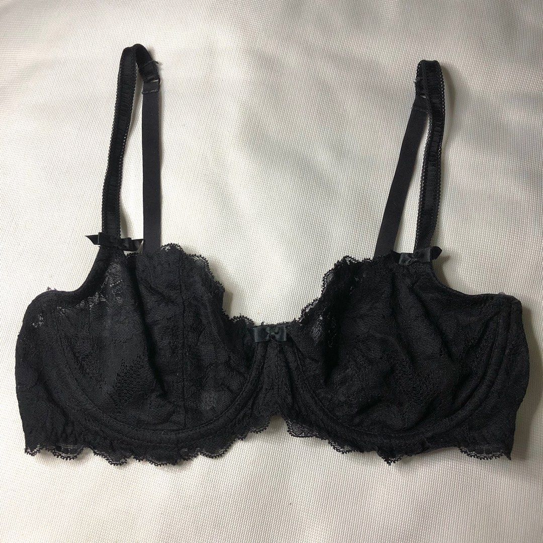 32/34B Change Lingerie Sheer Lace Bra on Carousell