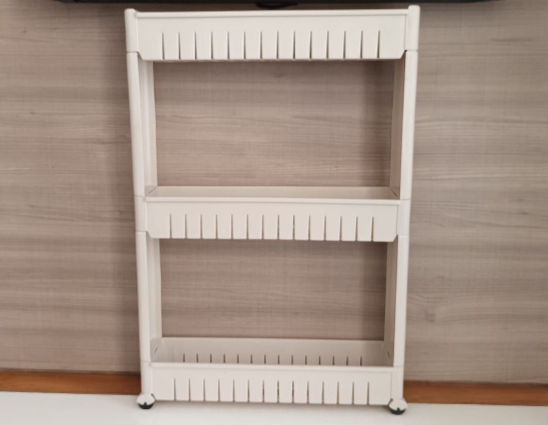 3 Tier Slim Storage / Trolley with Wheels, Furniture & Home Living ...