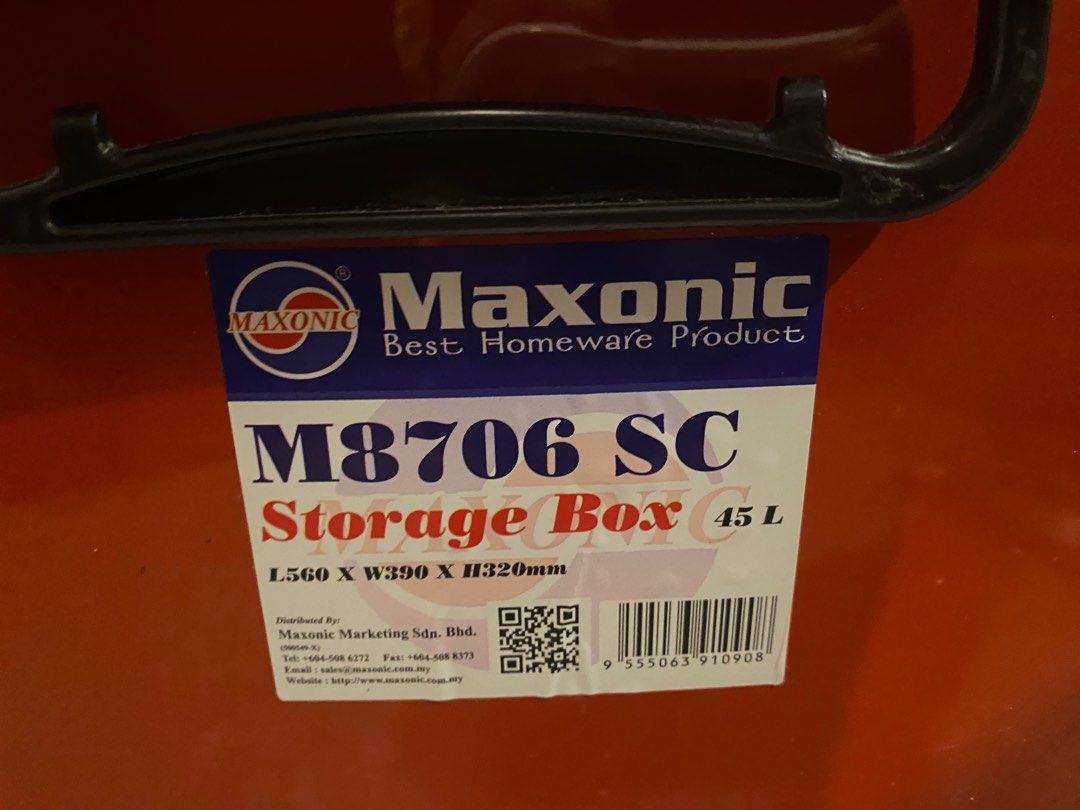 45 litre storage box, Furniture & Home Living, Home Improvement ...