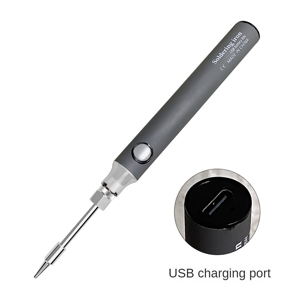 5V Micro Soldering Iron USB Battery Wireless Soldering Iron Portable ...