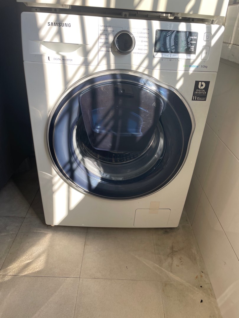 9kg Front Load Samsung Washing Machine, TV & Home Appliances, Washing ...