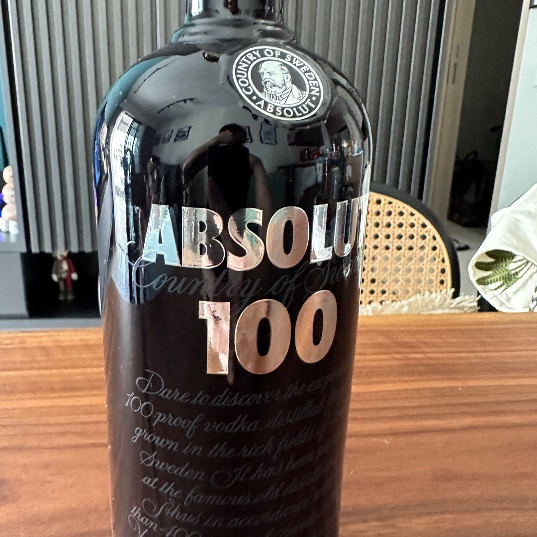 Absolut Vodka 100 Limited Edition, Food & Drinks, Alcoholic Beverages ...