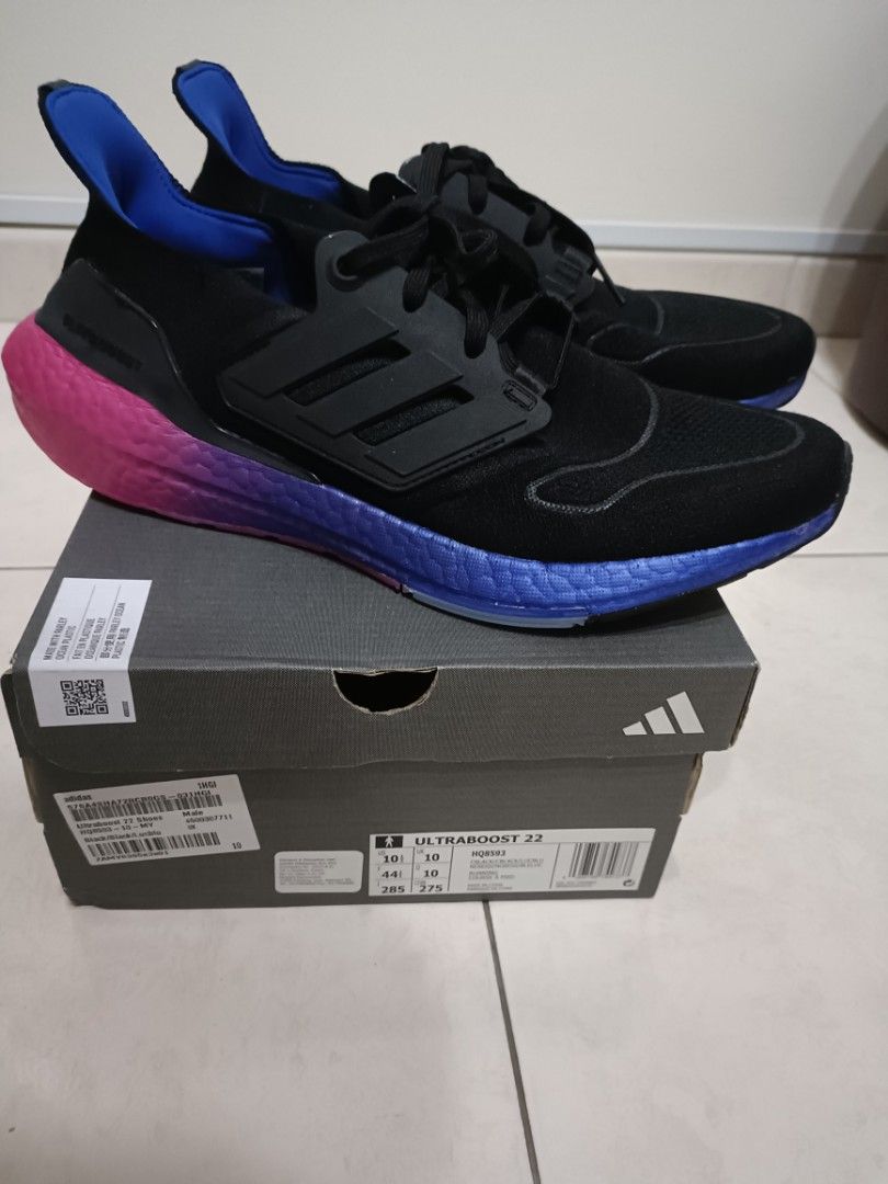ADIDAS ULTRABOOST 22 Lucid Blue US 10.5, Men's Fashion, Footwear ...