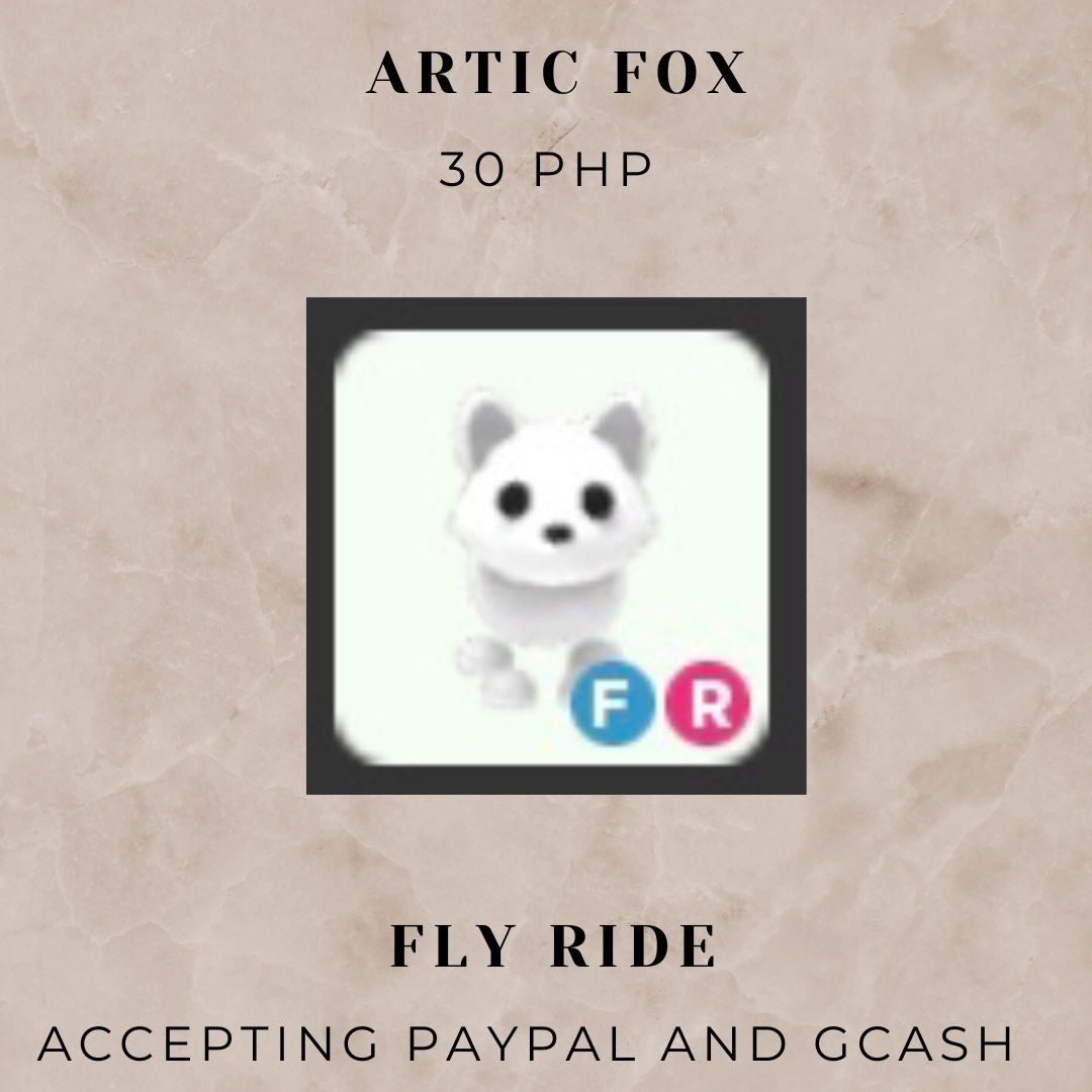 Adopt Me Pets |Artic Fox, Video Gaming, Gaming Accessories, In-Game ...