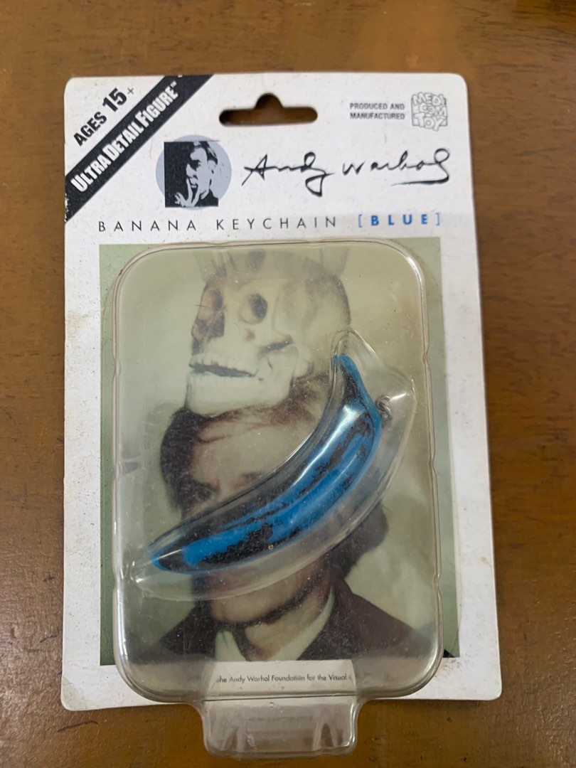 Andy Warhol Banana Keychain (Blue) on Carousell