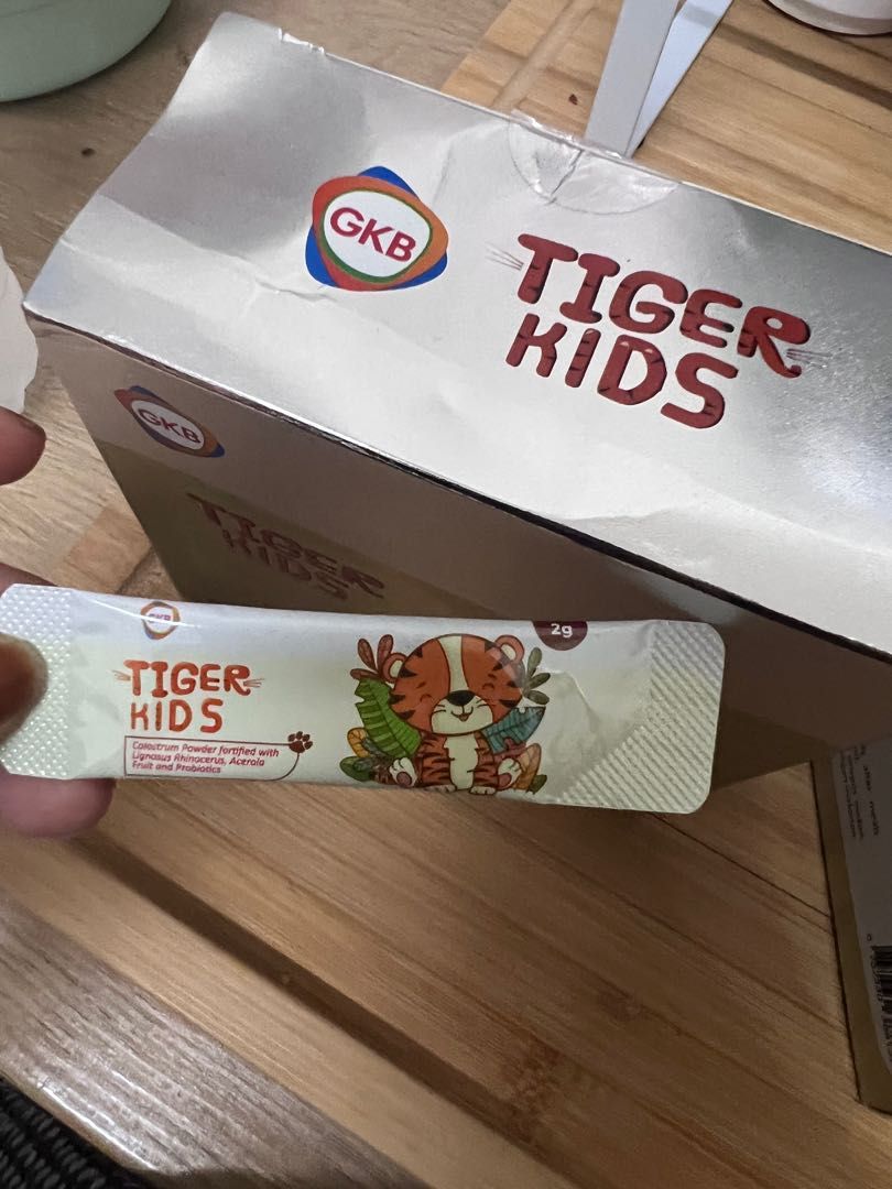 Baby kid vitamin supplement BRAND GKB tiger kids, Health & Nutrition, Health Supplements ...