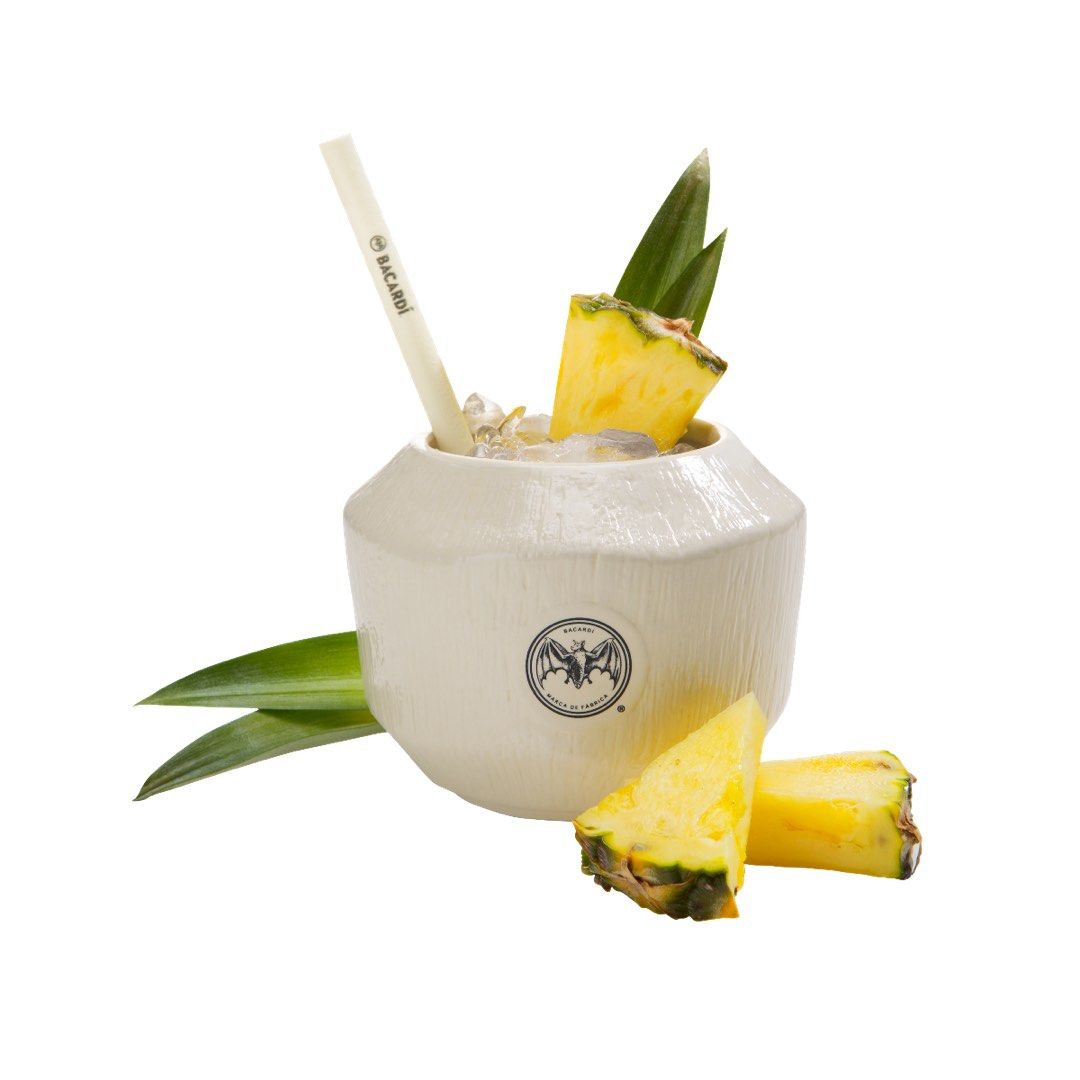 Bacardi Ceramic Coconut Cups, Furniture & Home Living, Kitchenware ...