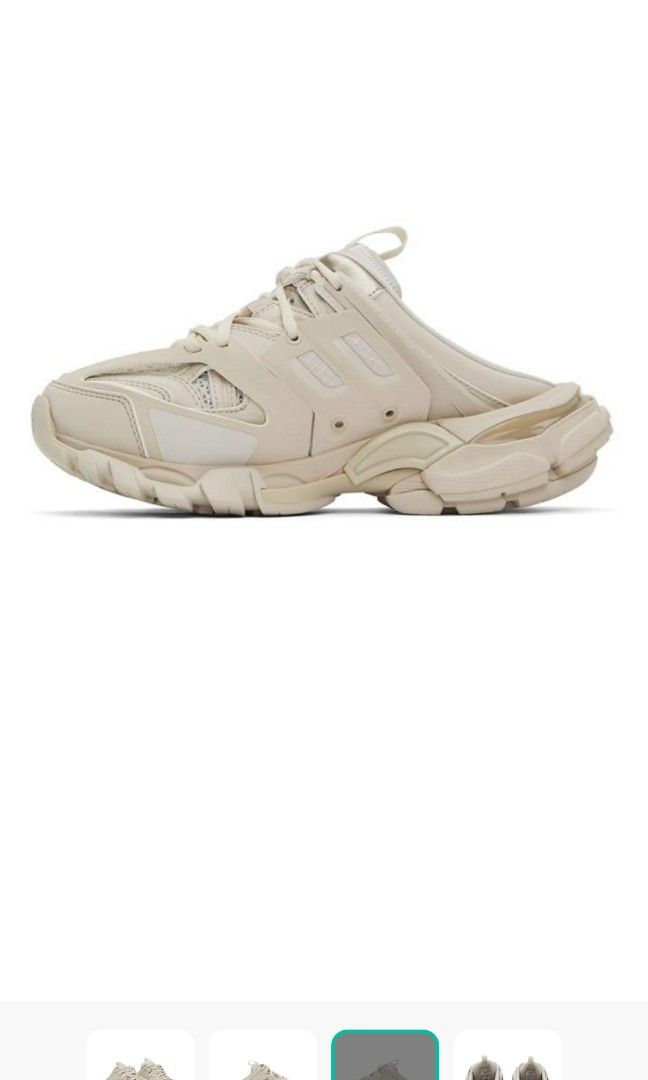 Balenciaga track mule beige, Women's Fashion, Footwear, Sneakers on Carousell