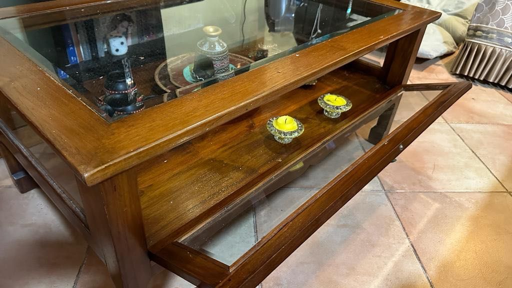 Balinese style display coffee table, Furniture & Home Living, Furniture ...