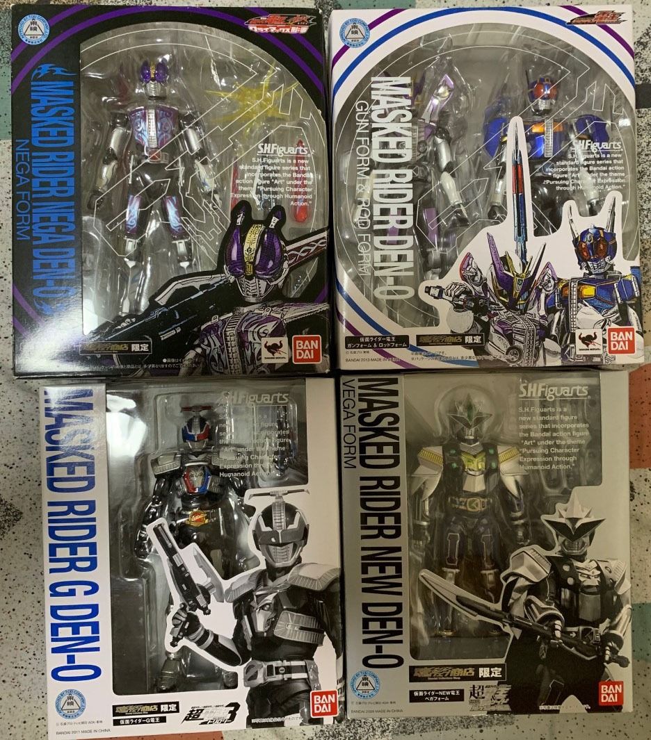 Bandai SHF Kamen Rider Den-O 幪面超人 電王 Rod&Gun Form, Vega Form, Nega Form ...