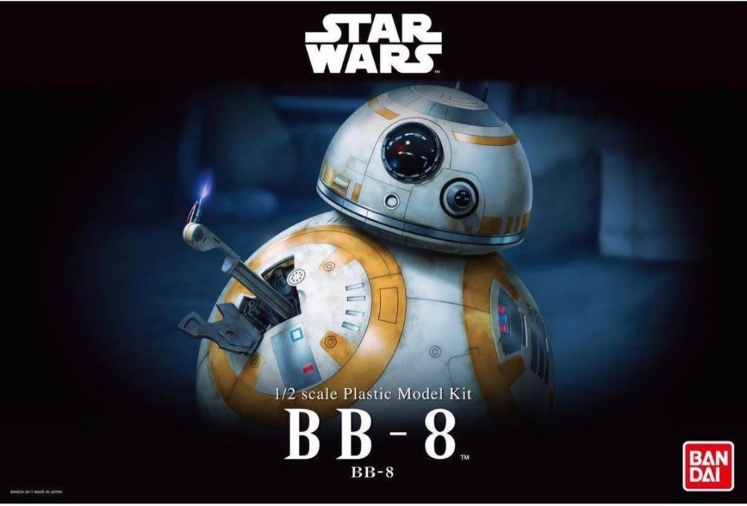 Bandai Star Wars BB8 1/2 Scale Plastic Model Kit, Hobbies & Toys, Toys & Games on Carousell