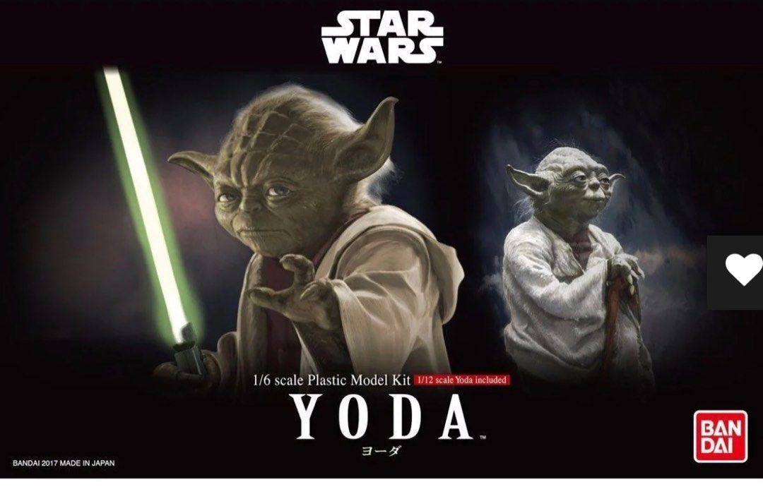 Bandai Yoda 1/6 Scale Model with 1/12 Scale Yoda included, Hobbies ...