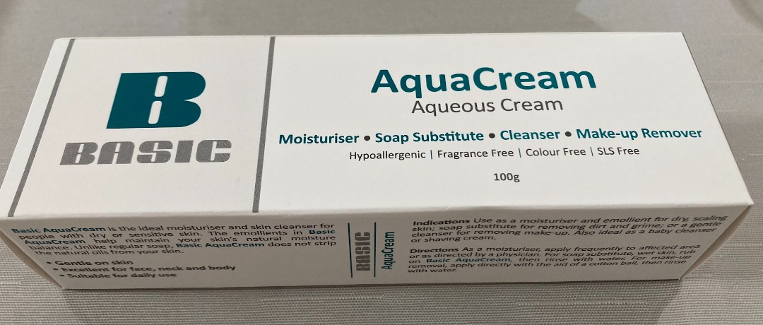 Basic Aqueous Cream Moisturiser 100g, Beauty & Personal Care, Bath ...