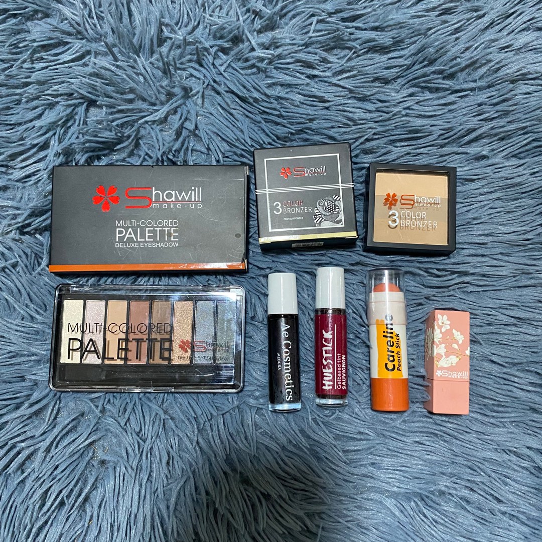 Beginner Makeup Bundle (Shawill Eyeshadow Palette, Shawill Lipstick ...