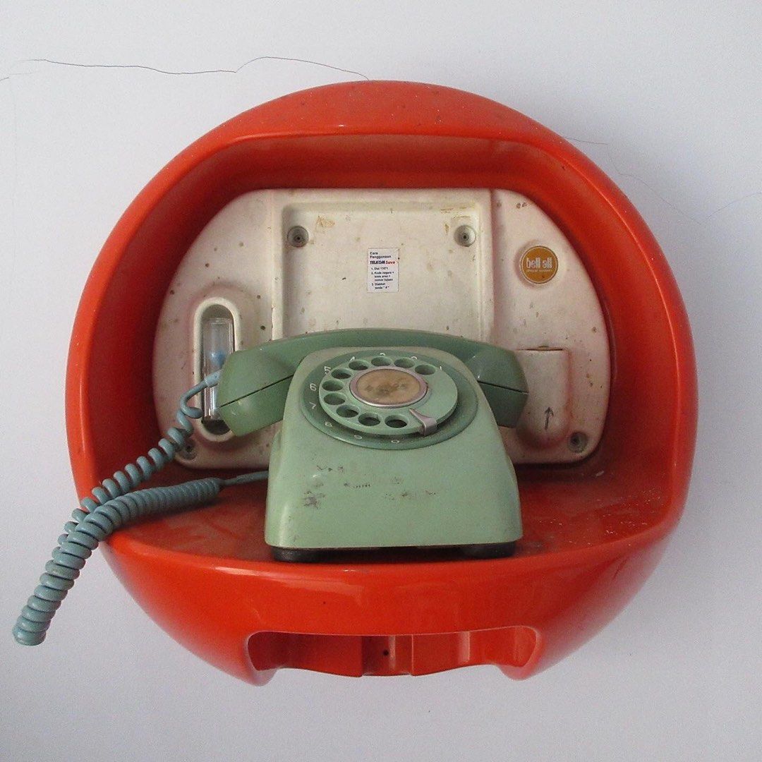 Bell All Phone System Pajangan Box vintage TelePhone tempat telephone ...