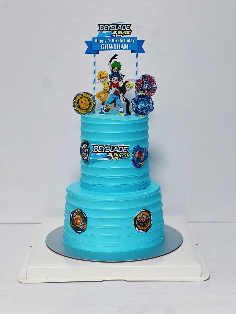Beyblade Theme Cake, Food & Drinks, Homemade Bakes on Carousell