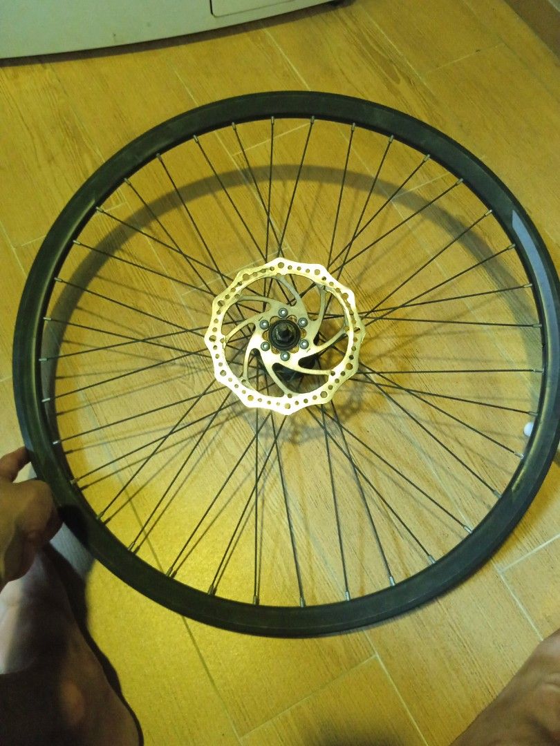 Bicycle 26" inch rim front wheels spoke tyre tire mountain bike mtb ...