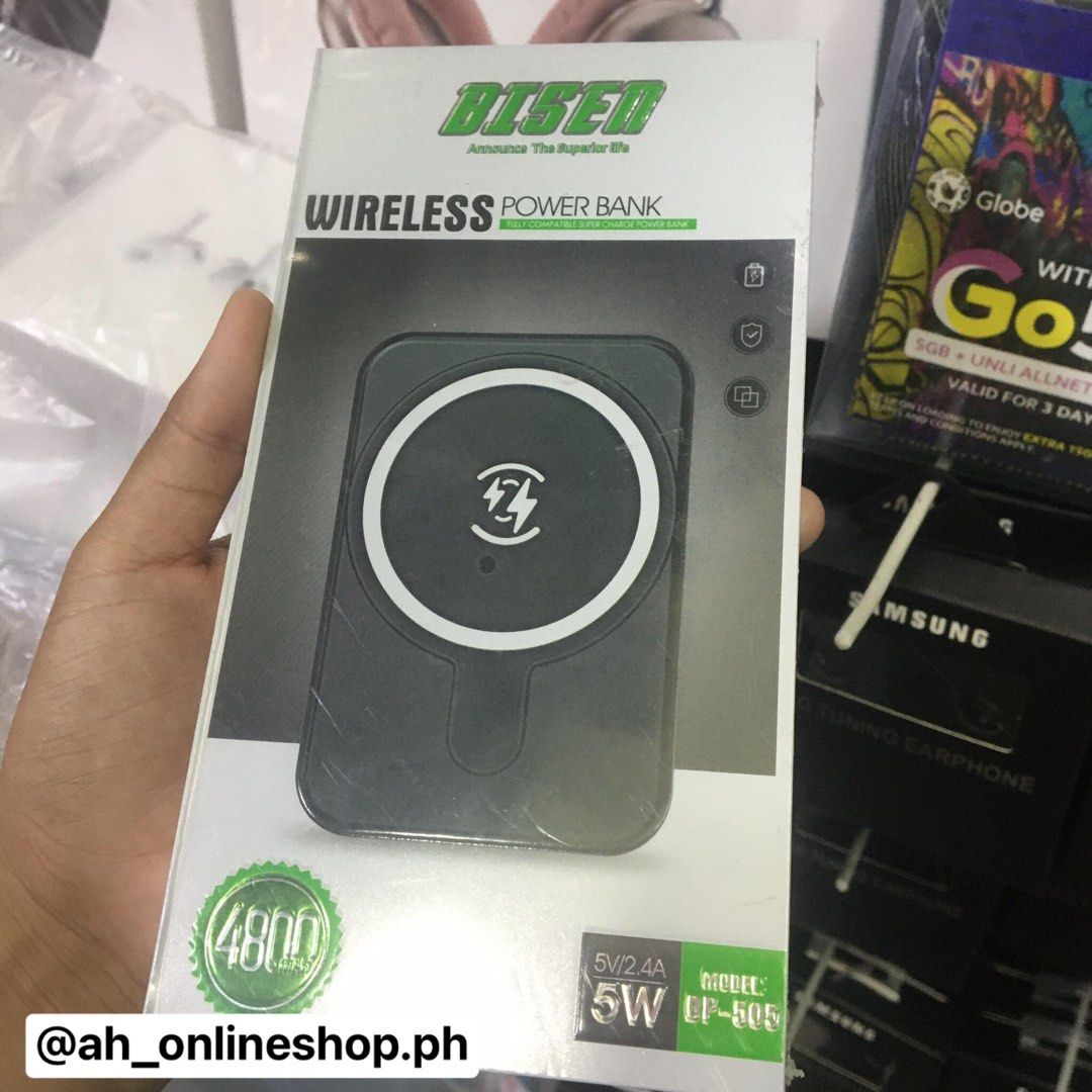 Bisen Wireless Powerbank on Carousell