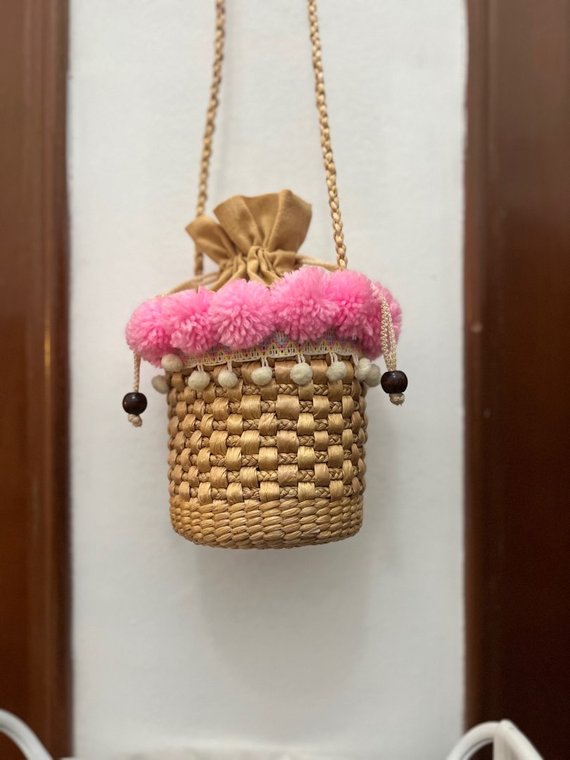 BKK Chatuchak cute rattan bag, Women's Fashion, Bags & Wallets ...
