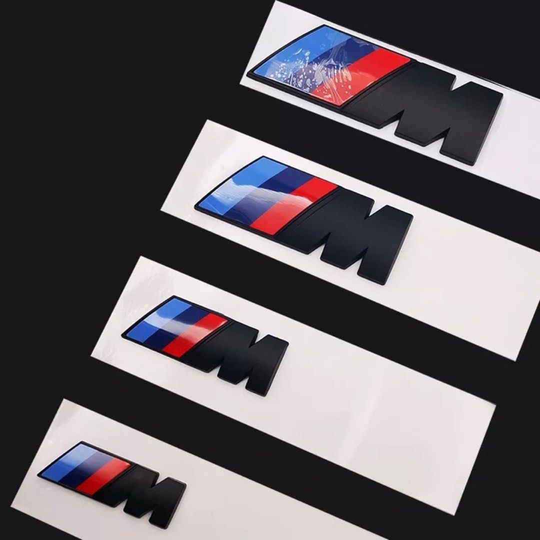 BMW M Series Badge 3D REALISTIC Logo Original, Car Accessories ...