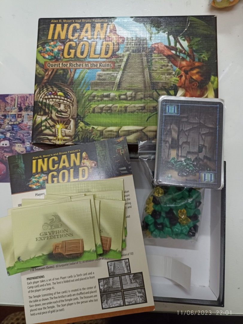 Board Games (Incan Gold, Kahuna, Lost Cities) on Carousell