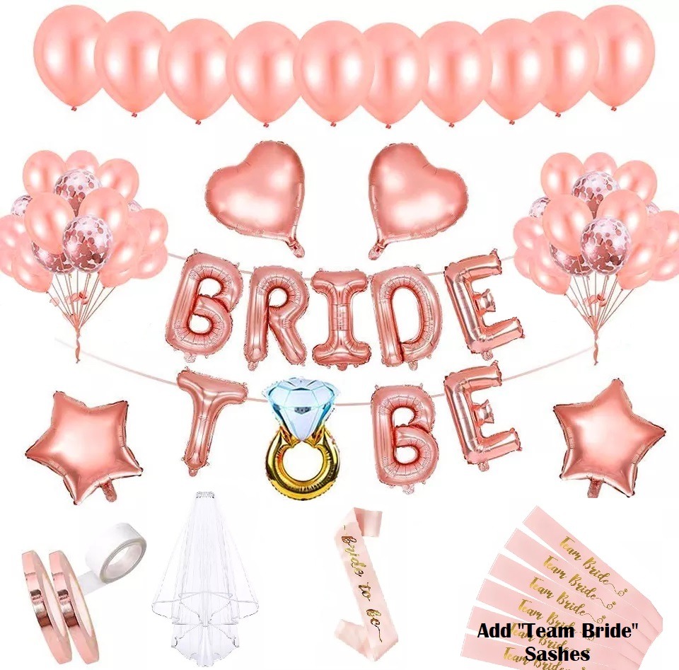 Bridal shower Hen Party Decoration Set, Hobbies & Toys, Stationery ...