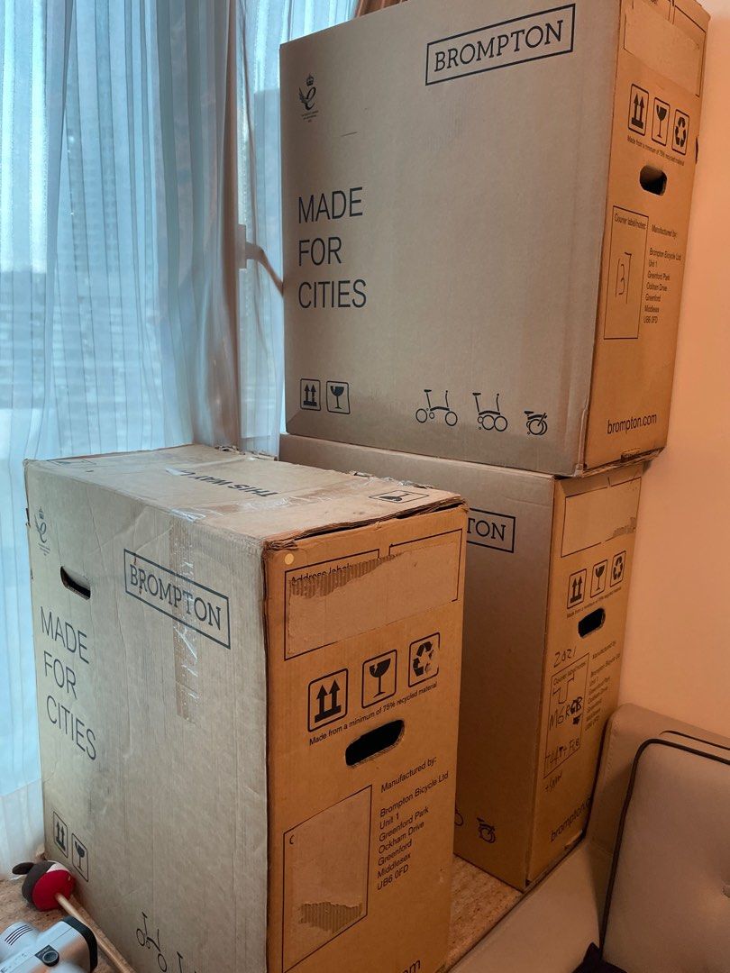 Brompton carton box (just box), 運動產品, 單車及配件, 單車 - Carousell