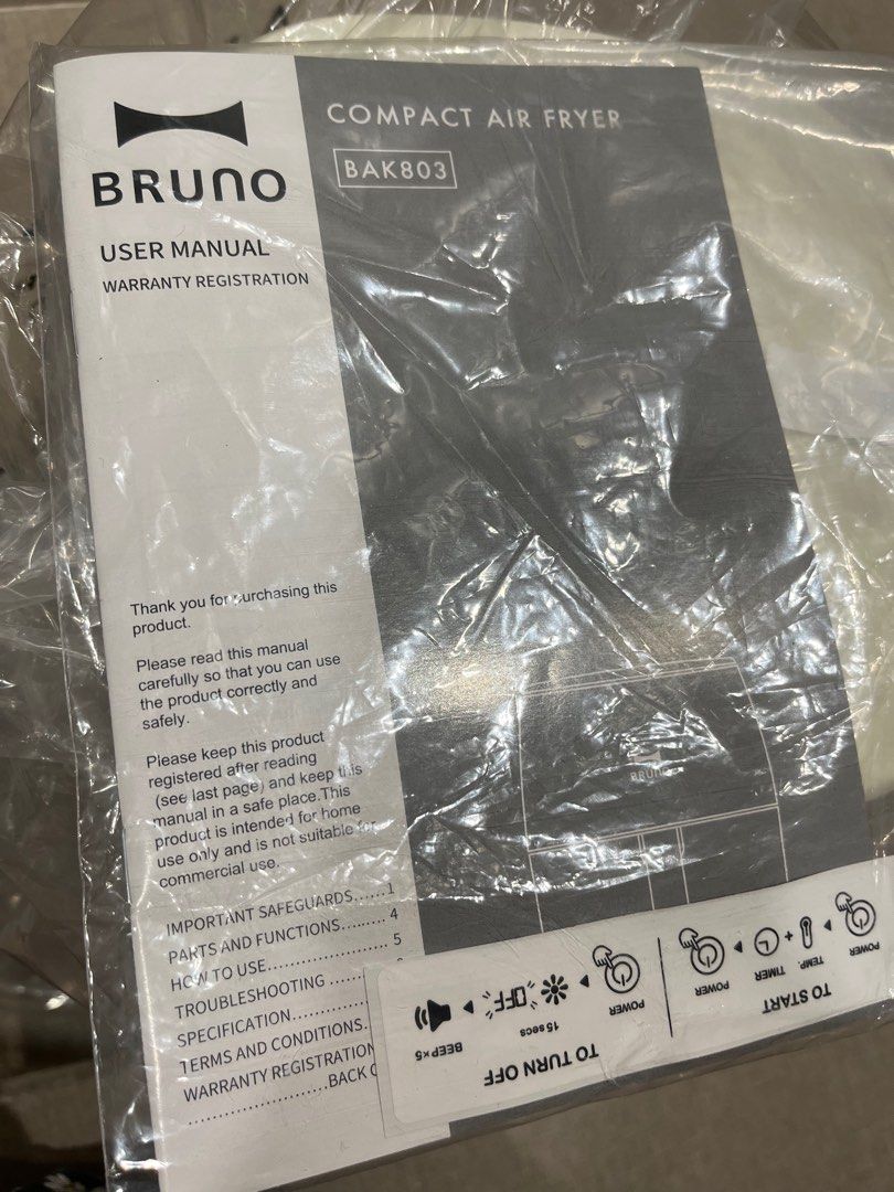 Bruno airfryer 2.6l, TV & Home Appliances, Kitchen Appliances, Ovens & Toasters on Carousell