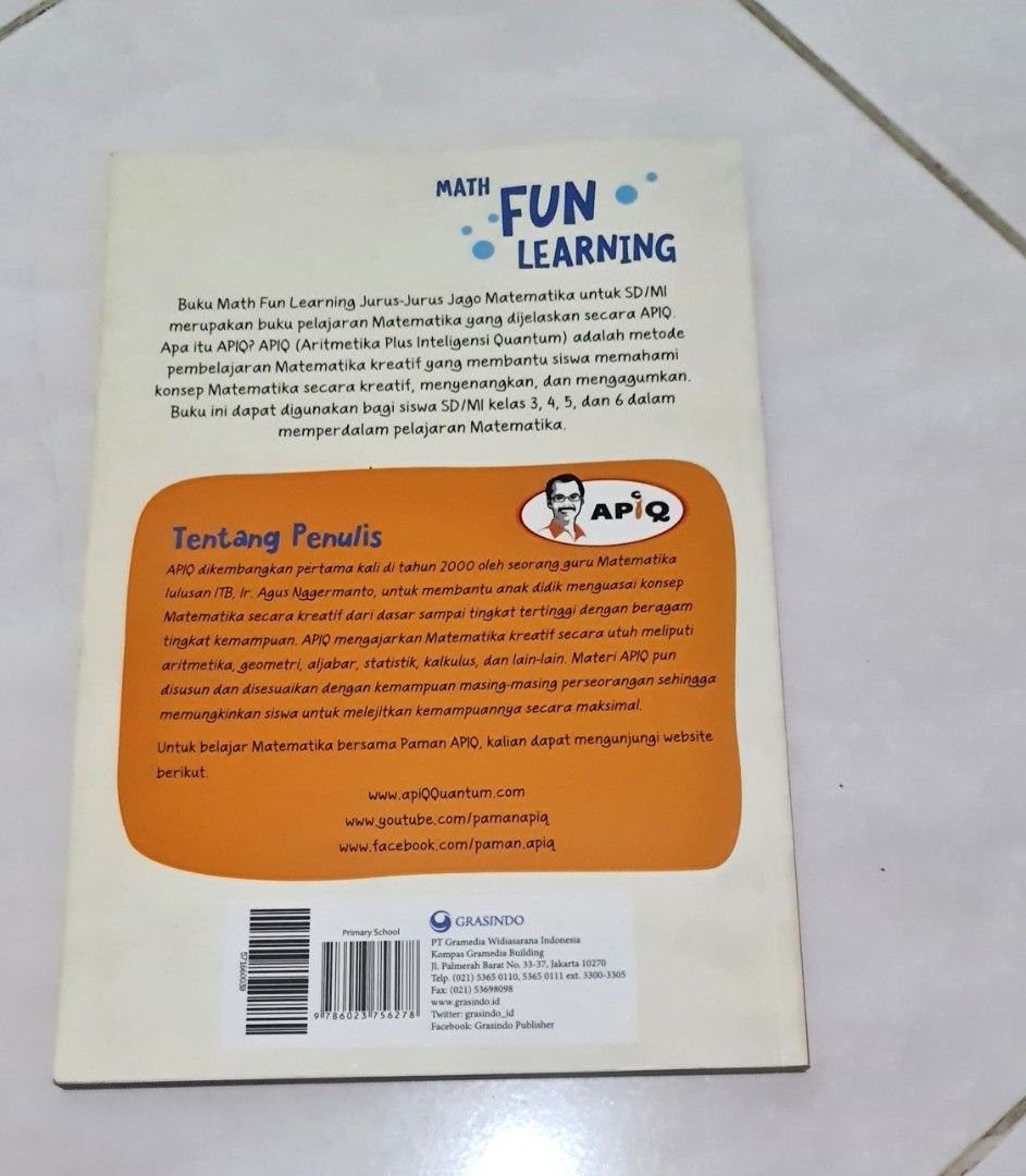Buku SD Math Fun Learning, Buku & Alat Tulis, Buku Pelajaran di Carousell