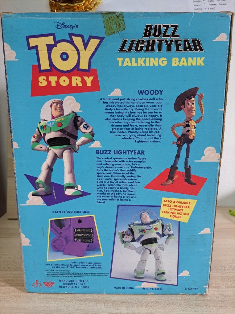 Buzz lightyear talking bank, Hobbies & Toys, Toys & Games on Carousell