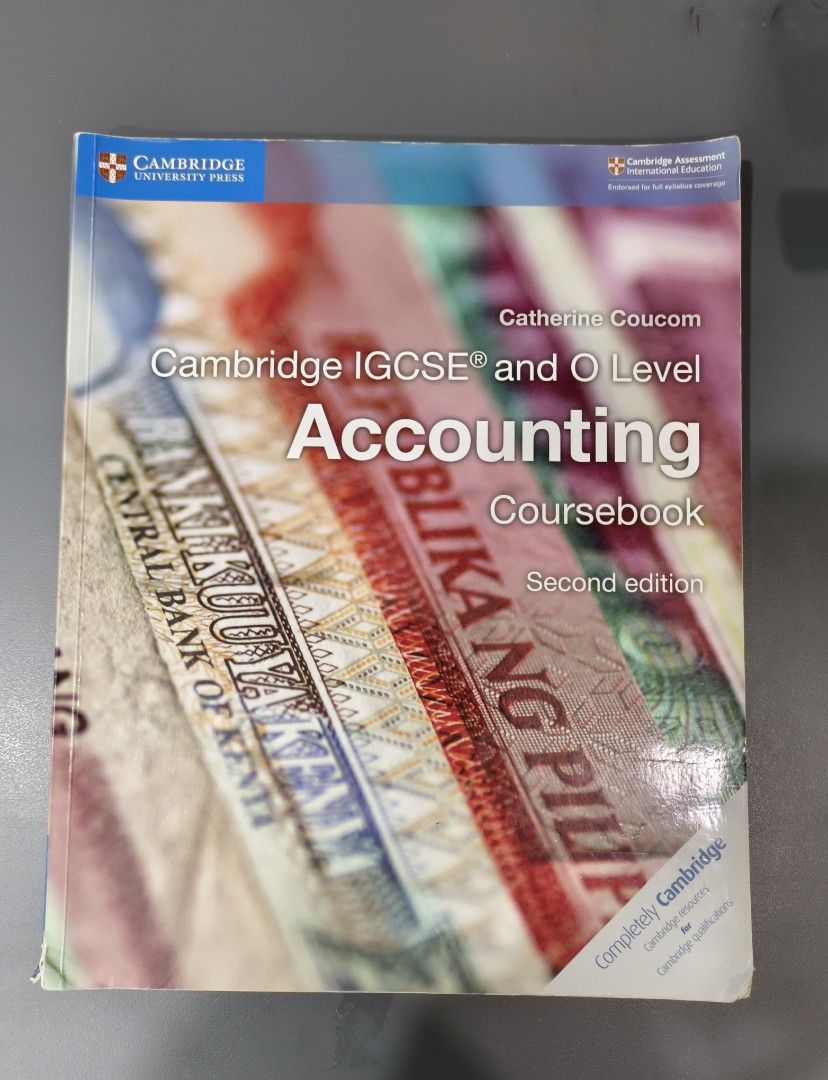 Cambridge Igcse And O Level Accounting Coursebook Hobbies And Toys Books And Magazines Textbooks