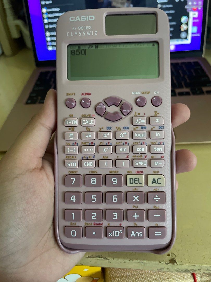 Casio Calculator Fx 991ex Classwiz (Pink) ORIGINAL on Carousell