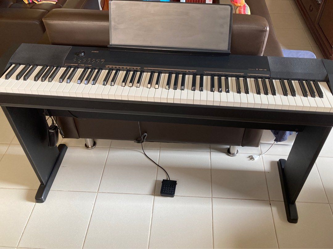 CDP-130 Casio 88-key Electronic Piano, Fully weighted, Hobbies & Toys ...