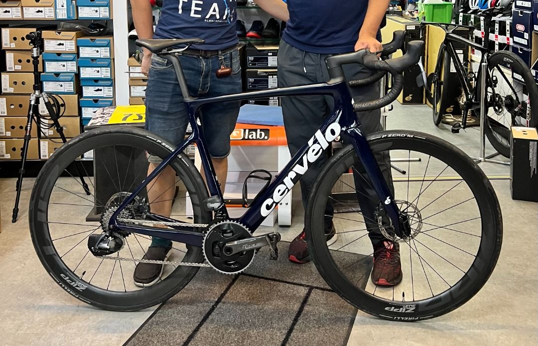 Cervelo Caledonia-5, SRAM Force w Powermeter Size 56cm, Blue Carbon ...