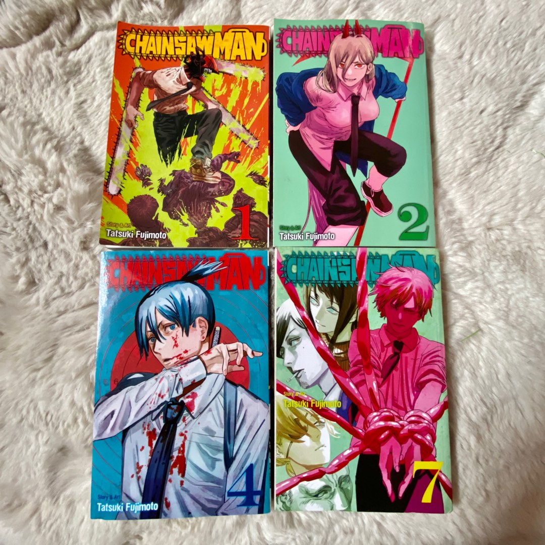 Chainsaw Man 1, 2, 4, 7 Set, Hobbies & Toys, Books & Magazines, Comics ...
