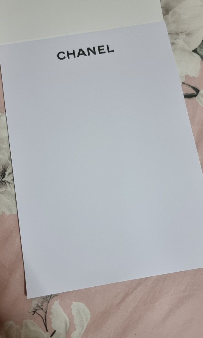 Chanel A4 blank paper, Luxury, Accessories on Carousell