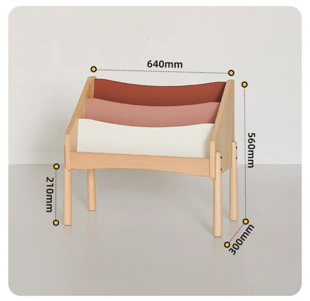 Children's story Book Shelf Rack (solid wood) etage rack, Babies & Kids ...