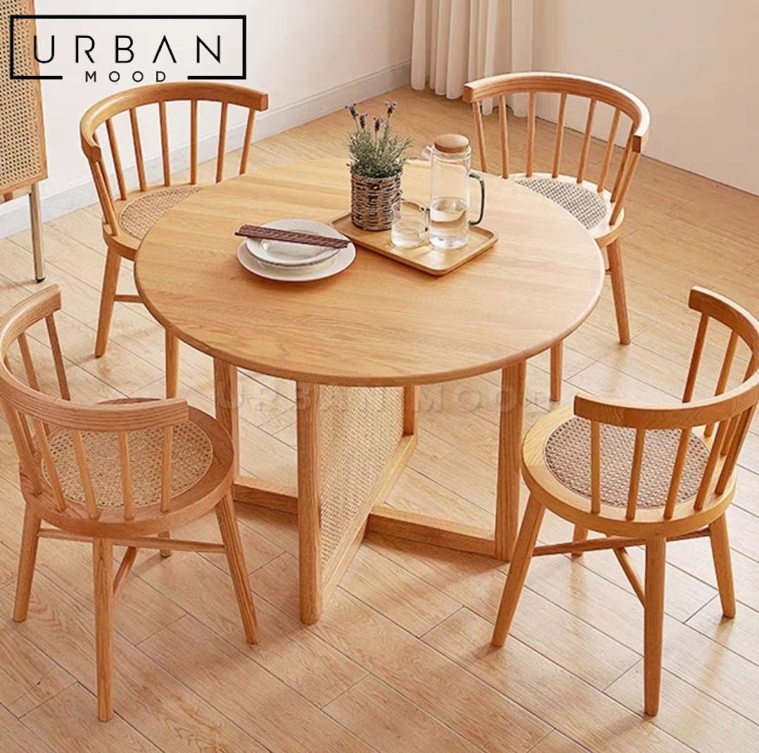 COLT Japandi Round Dining Table, Furniture & Home Living, Furniture ...