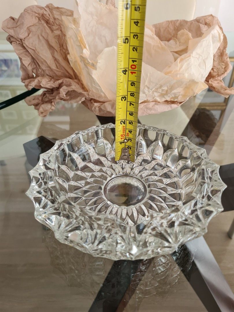 Crystal ash tray, Furniture & Home Living, Kitchenware & Tableware ...